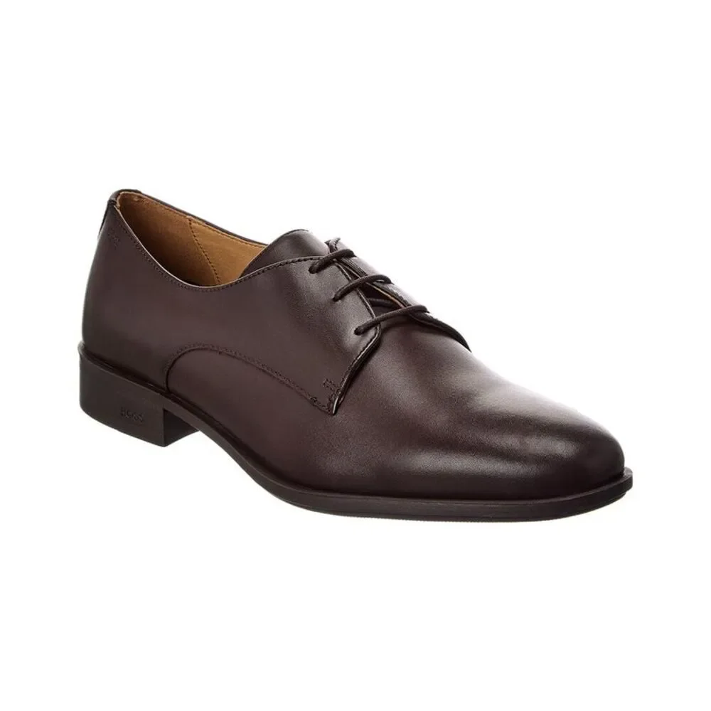 Hugo Boss | Shoes | Hugo Boss Colby Leather Derby Brown | Poshmark